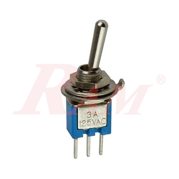 Toggle Switch SUB-MINI Size 2 Position - 3 Pin | RAM Electronics website